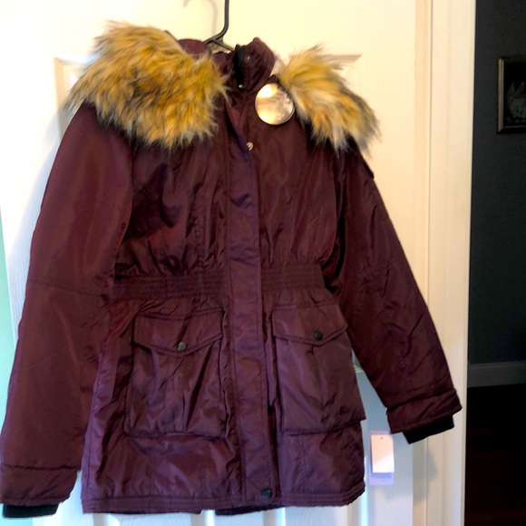 Madden Girl | Jackets & Coats | Nwt Madden Girls Burgundy Hooded Winter ...